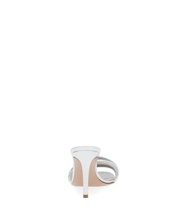 GIANVITO ROSSI Bijoux Mule 85 - Silver