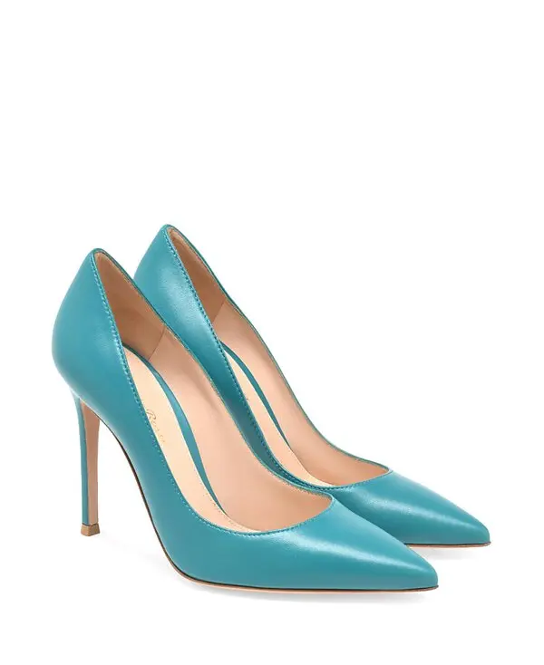 GIANVITO ROSSI 105 Pumps - Turquoise Leather