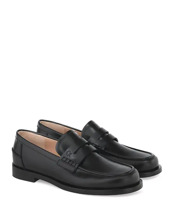 GIANVITO ROSSI Michael Loafers - Black Calf Leather
