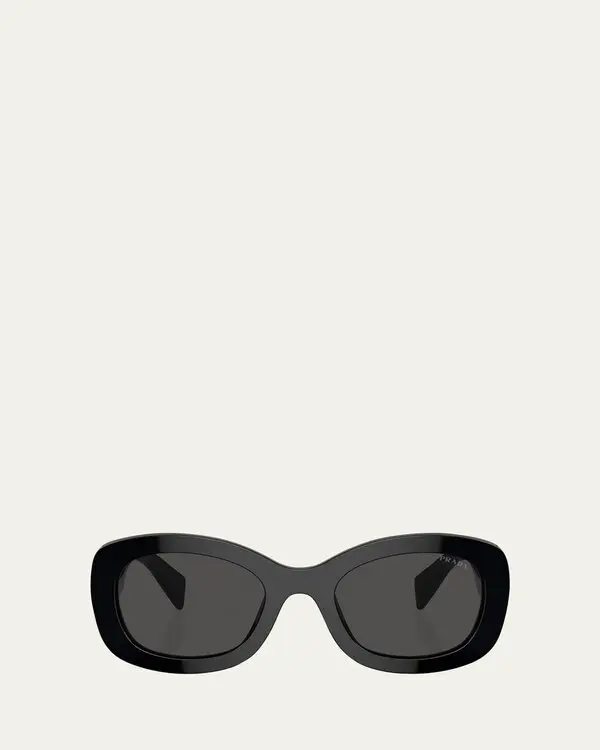 Prada Oversized Oval Sunglasses - Black