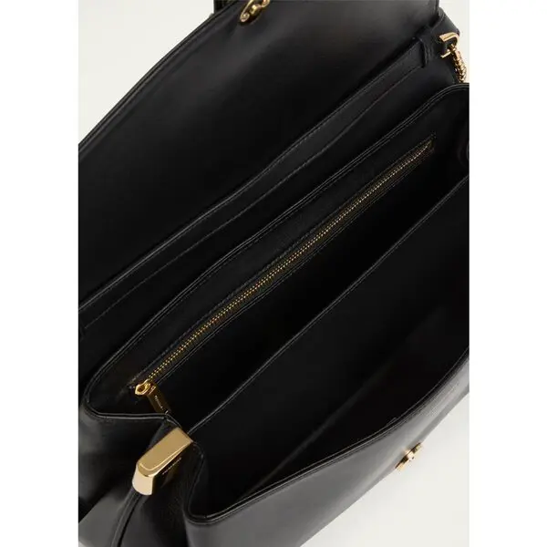 FERRAGAMO F-show Medium Shoulder Bag - Black