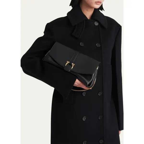 FERRAGAMO F-show Medium Shoulder Bag - Black
