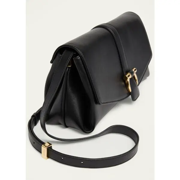 FERRAGAMO F-show Medium Shoulder Bag - Black