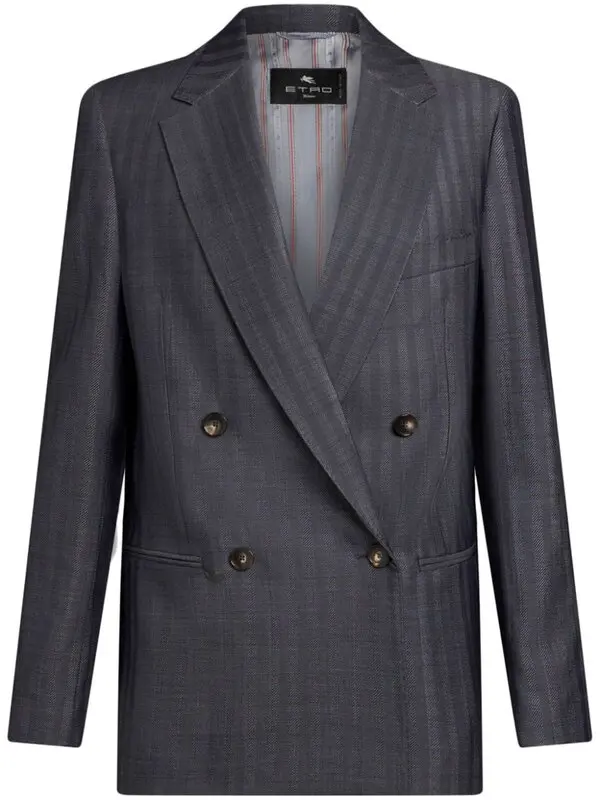Etro Wool Double-breasted Jacket