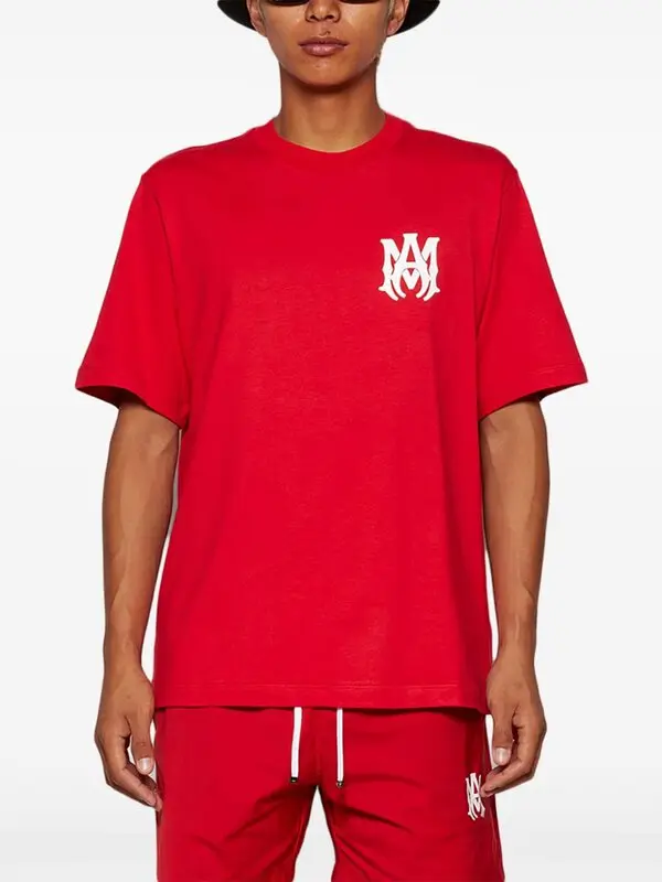 Amiri Ma Core Logo-print Cotton T-shirt - Red