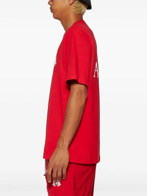 Amiri Ma Core Logo-print Cotton T-shirt - Red