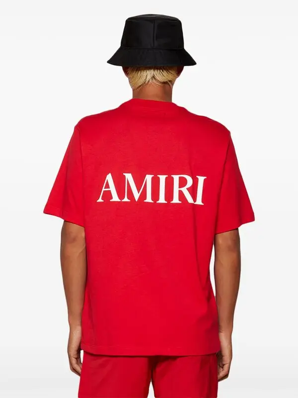Amiri Ma Core Logo-print Cotton T-shirt - Red