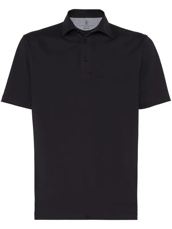Brunello Cucinelli Short-sleeve Polo Shirt - Black