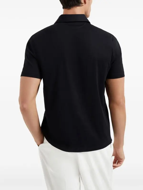 Brunello Cucinelli Short-sleeve Polo Shirt - Black