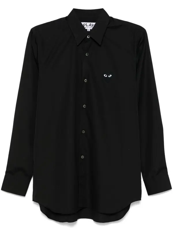 Play Comme Des Garcon Heart-patch Shirt