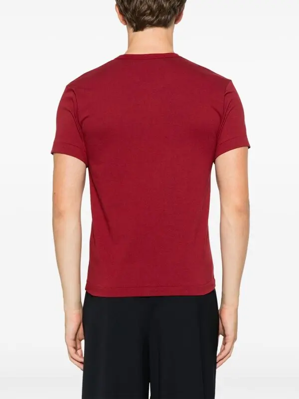 Play Comme Des Garcon Heart-patch T-shirt - Red