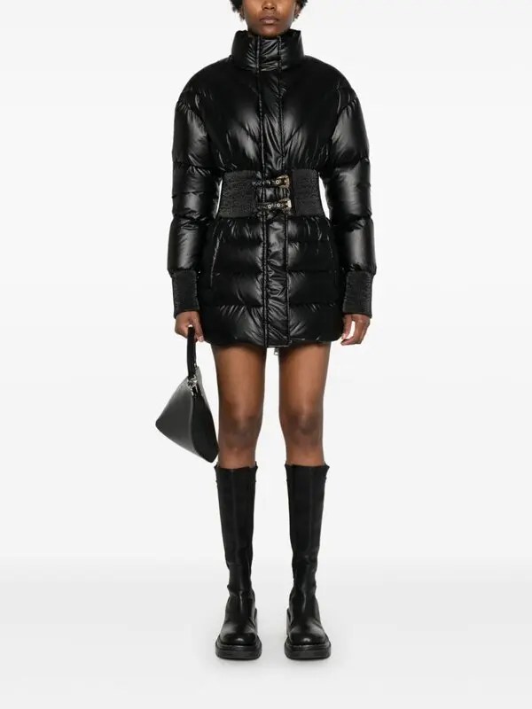 Versace Baroque-buckle Padded Jacket