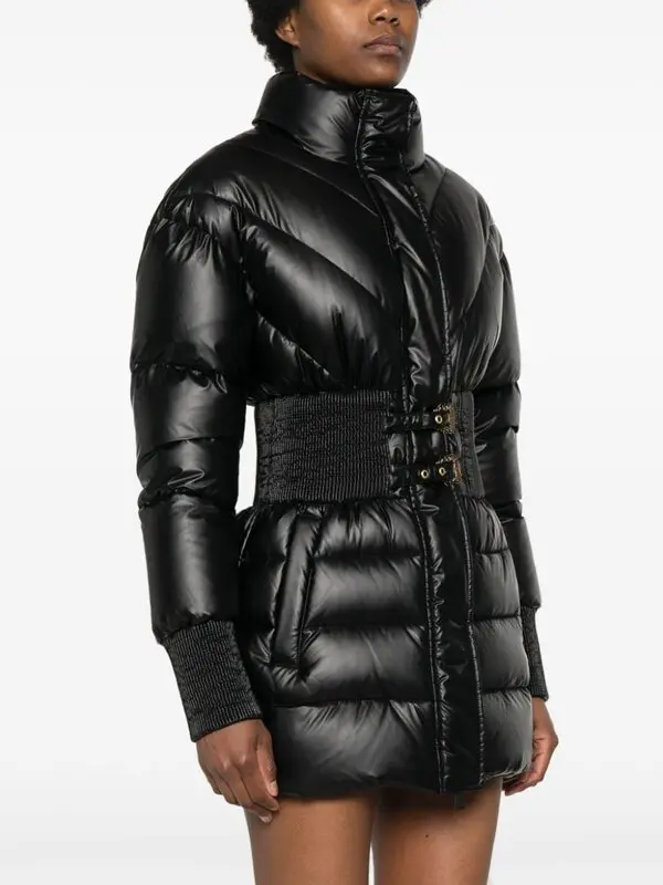 Versace Baroque-buckle Padded Jacket