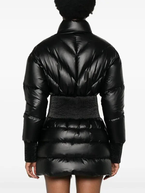 Versace Baroque-buckle Padded Jacket