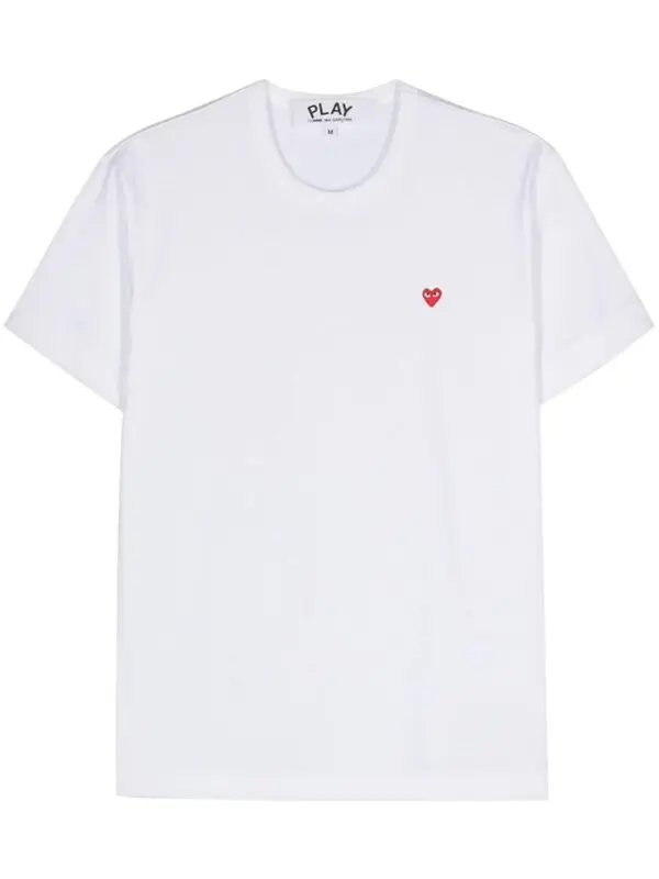 Play Comme Des Garcon Crew-neck T-shirt - White