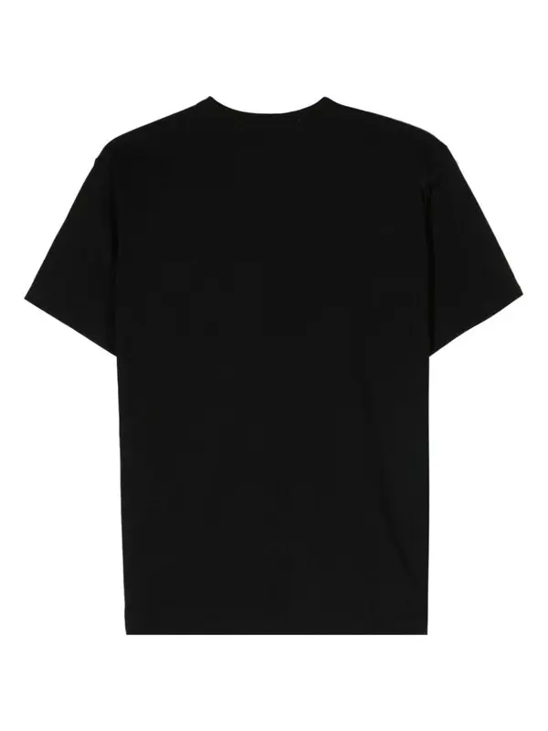 Play Comme Des Garcon Heart Appliqué T-shirt - Black
