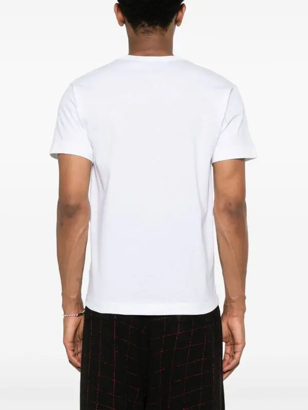 Play Comme Des Garcon Heart-print T-shirt - White