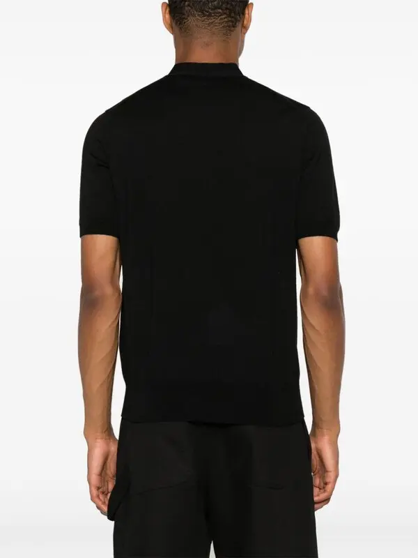 Play Comme Des Garcon V-neck Wool Cardigan - Black