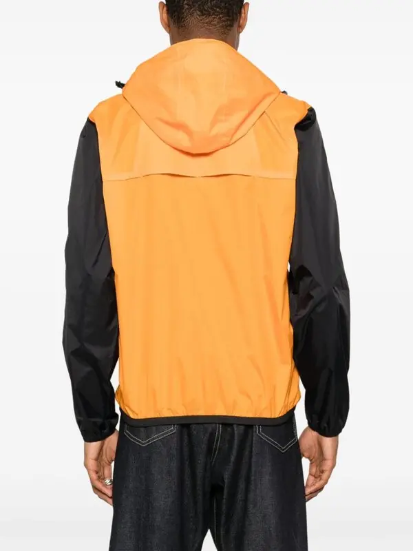 Play Comme Des Garcon X K-way Heart-patch Lightweight Jacket - Orange