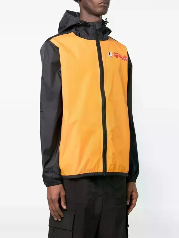 Play Comme Des Garcon K-way Claude Hooded Jacket - Black