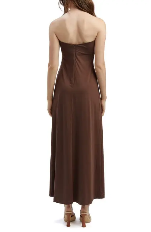 Bardot Carolena Strapless Midi Dress