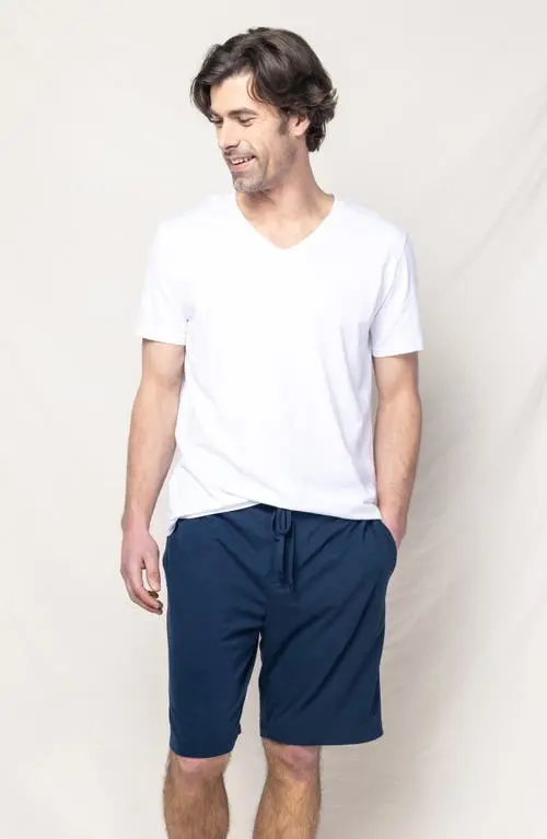 PETITE PLUME Pima Cotton Shorts - Navy