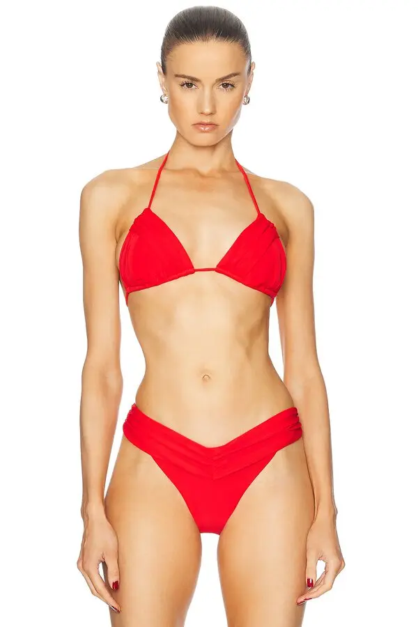 BANANHOT Jasmin Bikini Top - Red Fire