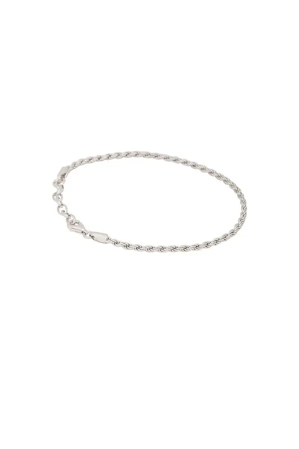 SERGE DENIMES Rope Bracelet In Metallic