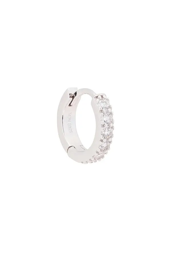 SERGE DENIMES Zirconia Hoop Earring