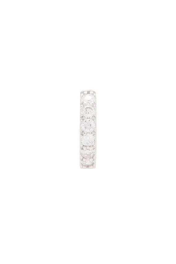 SERGE DENIMES Zirconia Hoop Earring