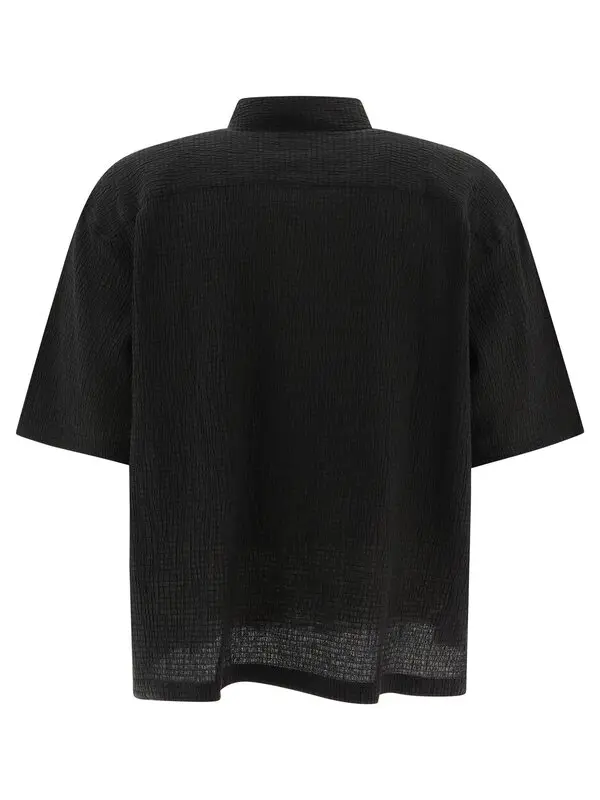 StüSsy Flat Bottom Crinkled' Shirt In Black - 23% Off | Editorialist