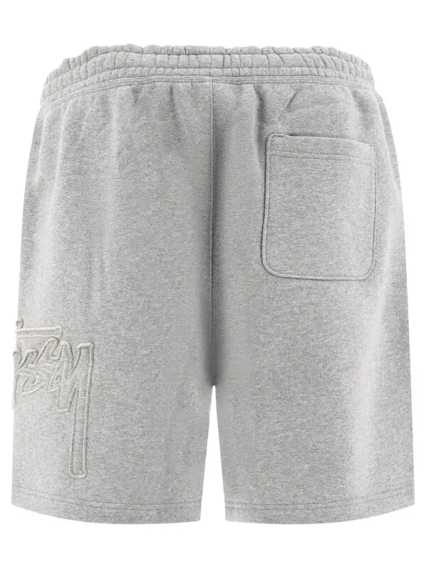 StüSsy Fleece Shorts - Grey | Editorialist