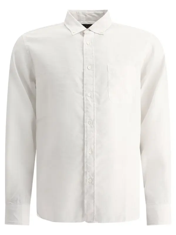 BEAMS Linen Shirt With Chest Pocket - White