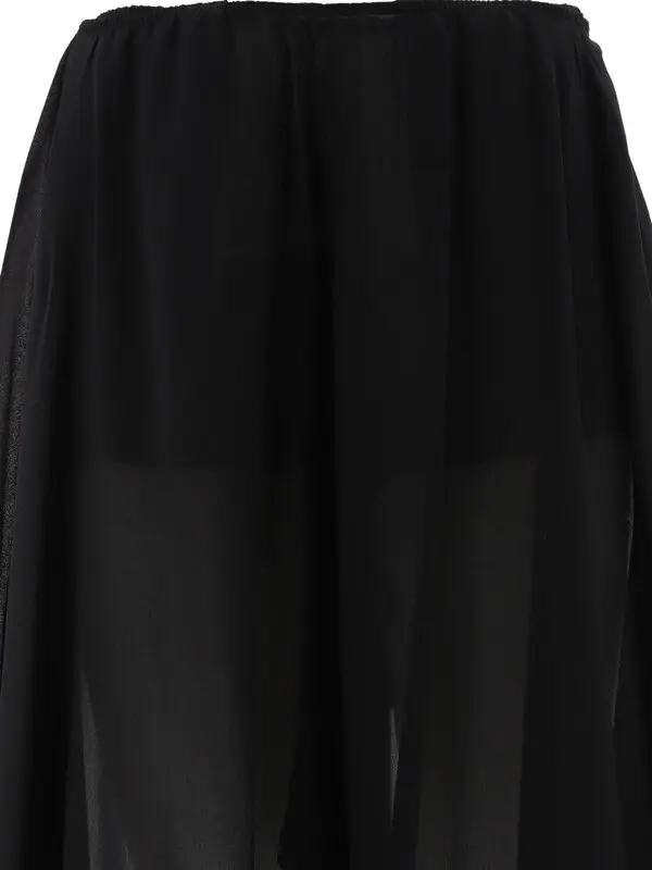 Chloé Fluid Volant Shorts In Silk Georgette
