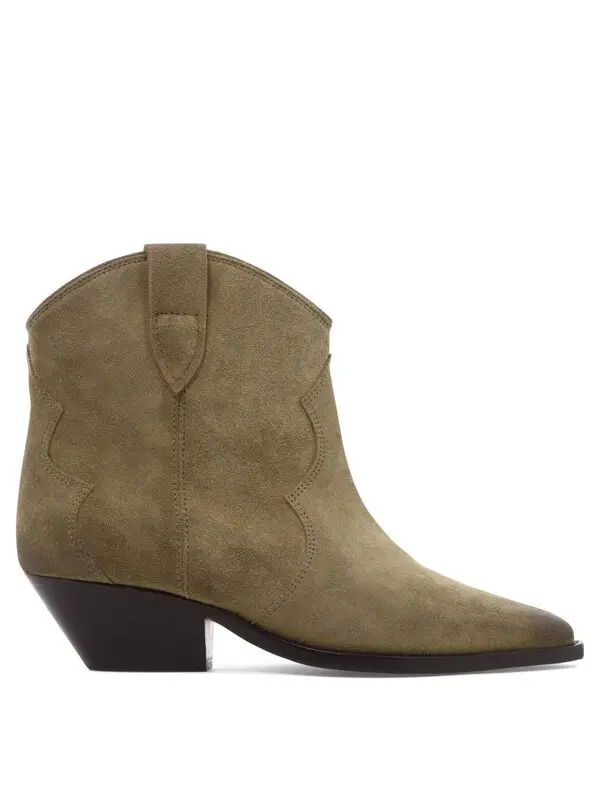 Isabel Marant Étoile Dewina Suede Ankle Boots - Beige