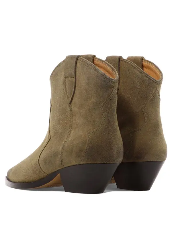Isabel Marant Étoile Dewina Suede Ankle Boots - Beige
