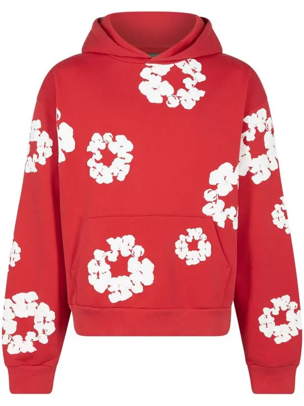 DENIM TEARS Cotton Wreath Hoodie - Red