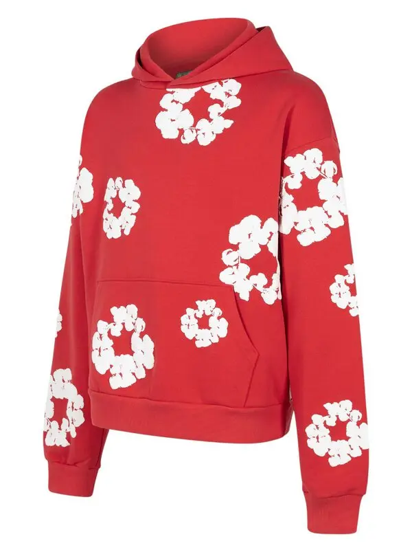 DENIM TEARS Cotton Wreath Hoodie - Red