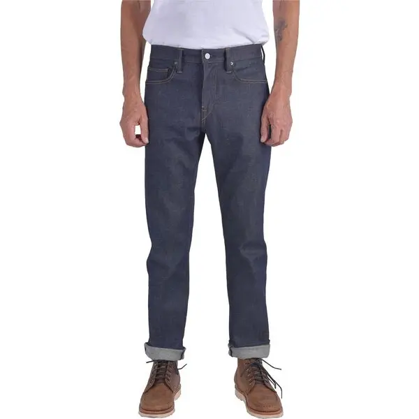 HIROSHI KATO The Hammer Straight Leg 14-ounce Stretch Selvedge Baggy Jeans - Indigo Raw