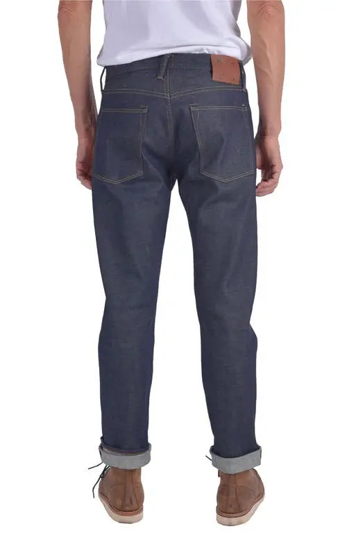 HIROSHI KATO The Hammer Straight Leg 14-ounce Stretch Selvedge Baggy Jeans - Indigo Raw
