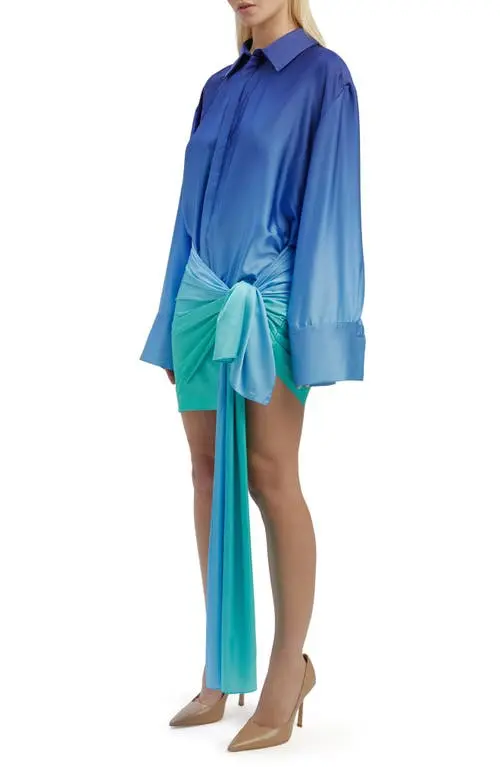 malira shirt dress Bardot Malira Stiped Button-Down Shirt Dress