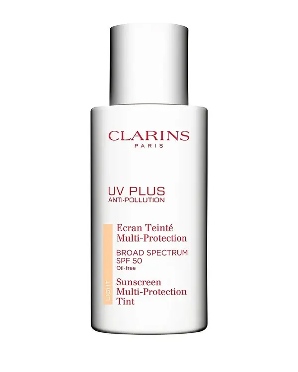 Clarins Uv Plus Anti Pollution Antioxidant Tinted Face Sunscreen Spf 50 1.7 Oz - Light