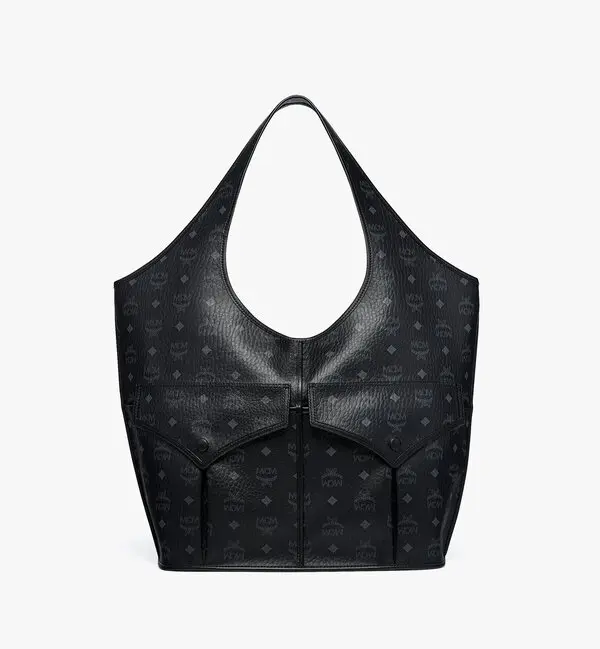 Mcm Leni Visetos Shopper - Black