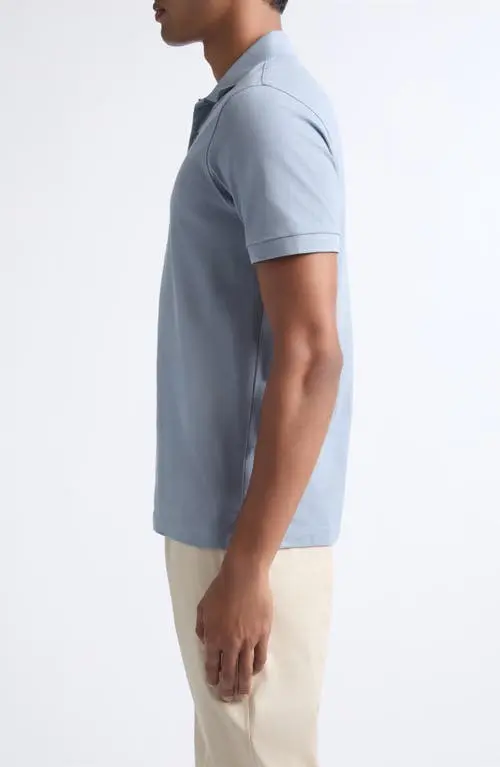 Sunspel Cotton Piqué Polo - Slate Blue