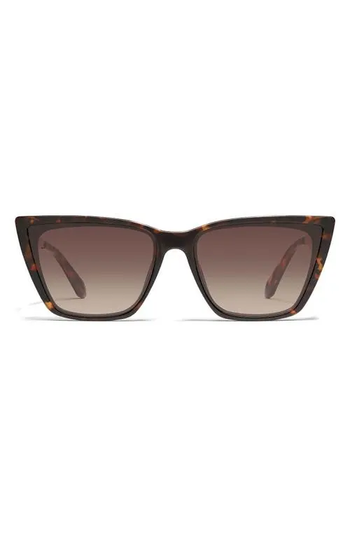 Quay Call The Shots Remixed Cat Eye Sunglasses - Neutral Tortoise / Brown