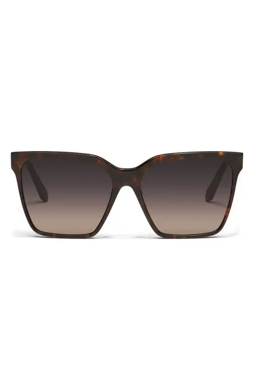 Quay Level Up Remixed 61mm Square Sunglasses - Neutral Tort/ Smoke Taupe