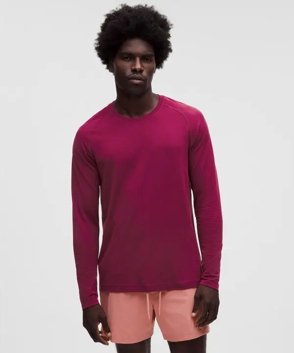 Lululemon Metal Vent Tech Long-sleeve Shirt - Raspberry Rave/raspberry Rave