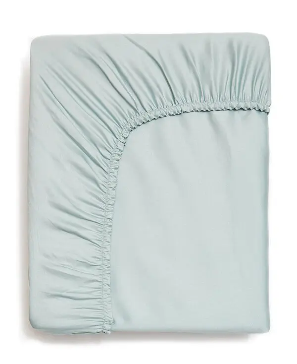 GOOSELINGS Solid Twin Fitted Sheet - Aqua