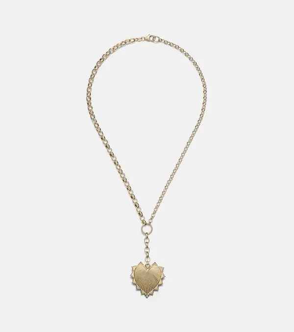 FOUNDRAE Oversized Love Token 18kt Chain Necklace
