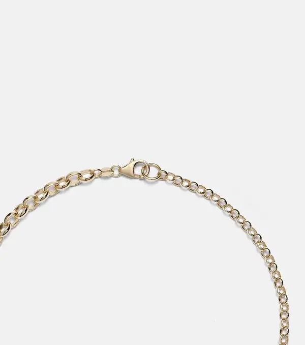 FOUNDRAE Oversized Love Token 18kt Chain Necklace